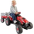 Amazon.com: Peg Perego Case IH Little Tractor and Trailer : Toys & Games