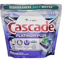 Amazon.com: Cascade Platinum Plus Dishwasher Detergent Pacs, Fresh Scent, 11 Count : Health ...