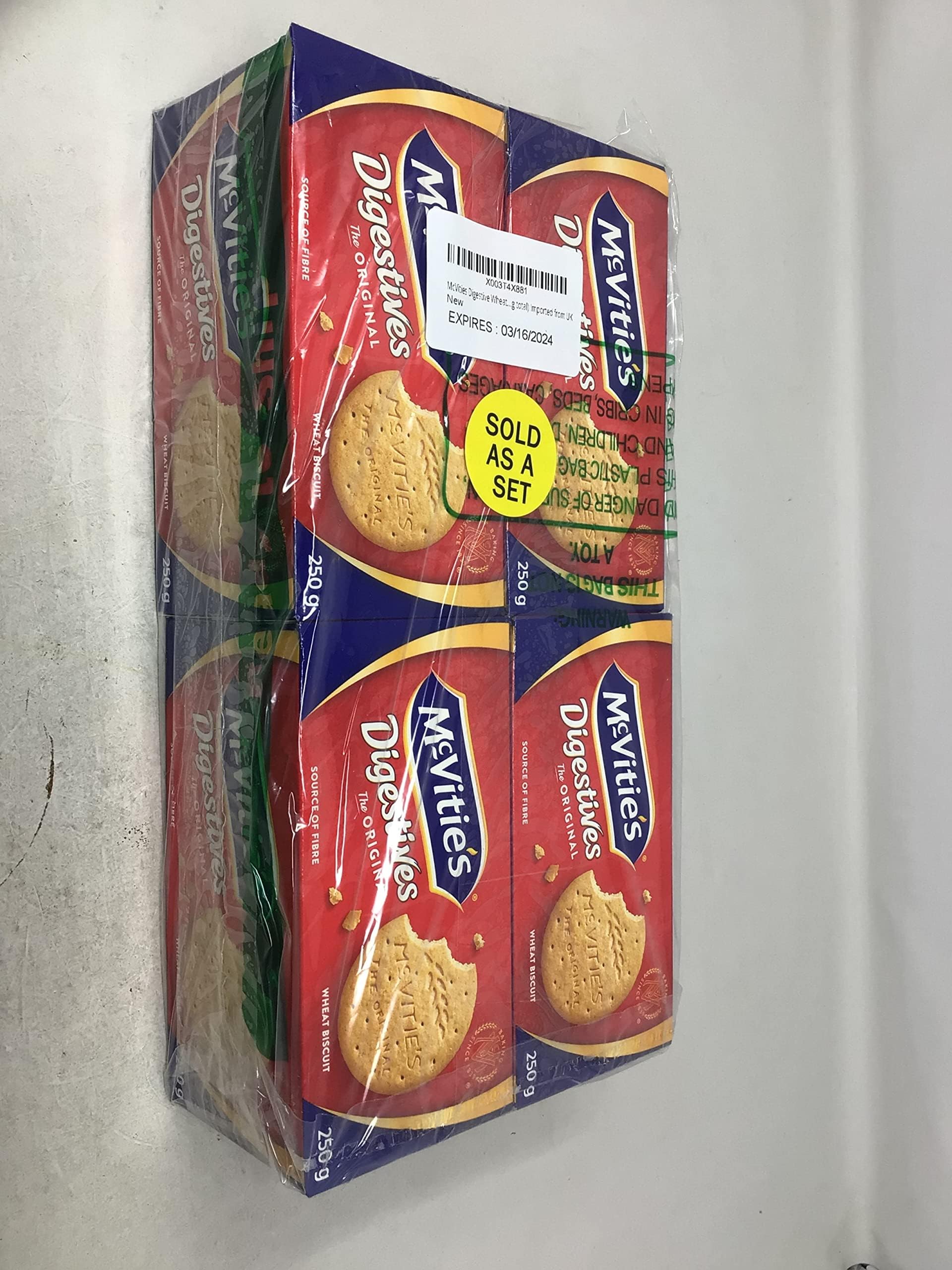 Mua McVities Digestive Wheat biscuits 225g x 4 box (900g total) Imported from UK trên Amazon Mỹ ...