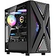 Amazon.com: RUIX CV203 ATX Mid-Tower PC Case, Pre-Installed 4 x 120mm ...