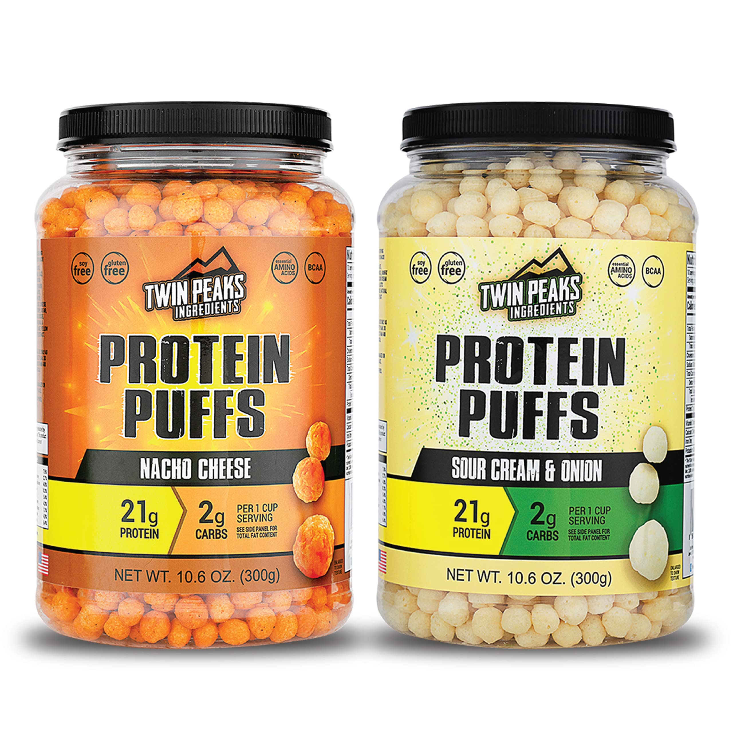 Mua Twin Peaks Low Carb, Keto Friendly Protein Puffs Combo Pack, 1 Jug ...