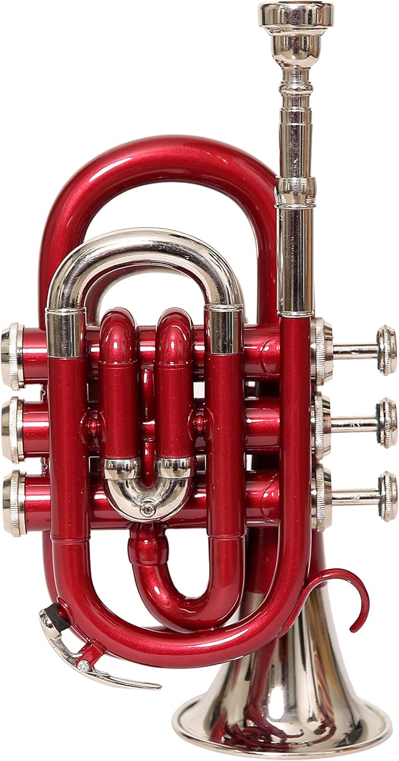 Ottoni colore Pocket tromba BB Pitch Rosso laccato Strumenti Musicali ...