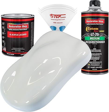 Amazon.com: Restoration Shop - Cameo White Acrylic Lacquer Auto Paint ...