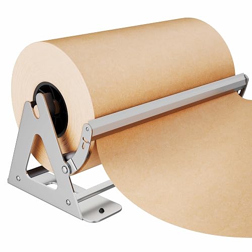 DIY Crew 18 Inch Paper Roll Dispenser and Cutter - Heavy-Duty Wall ...