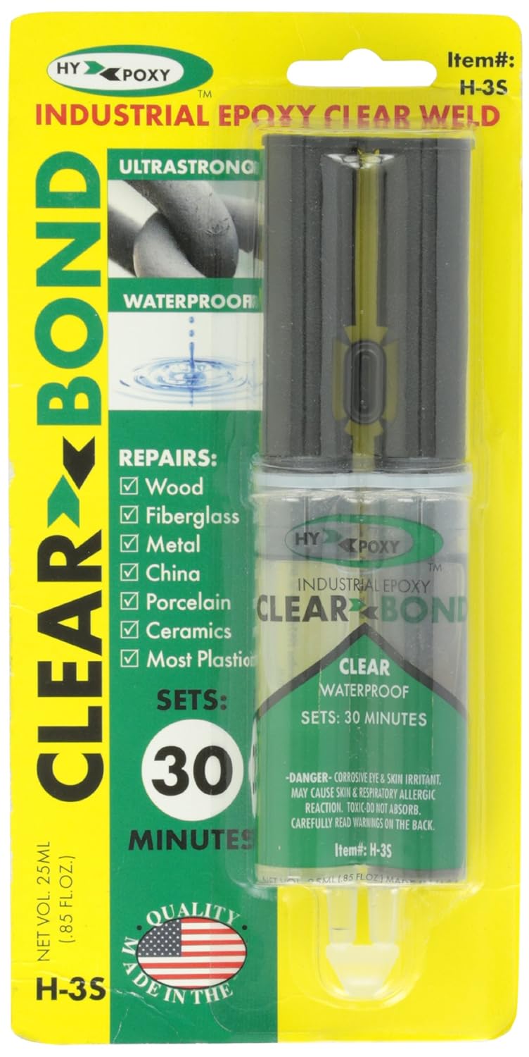 Amazon.com: Hy-Poxy H-3S Clearbond Standard Cure Clear Epoxy Adhesive ...