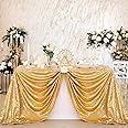 Amazon.com: B-COOL Gold Sequin Tablecloth 60x102 Inches Rectangle Shimmer Sequin Table Cloth for ...