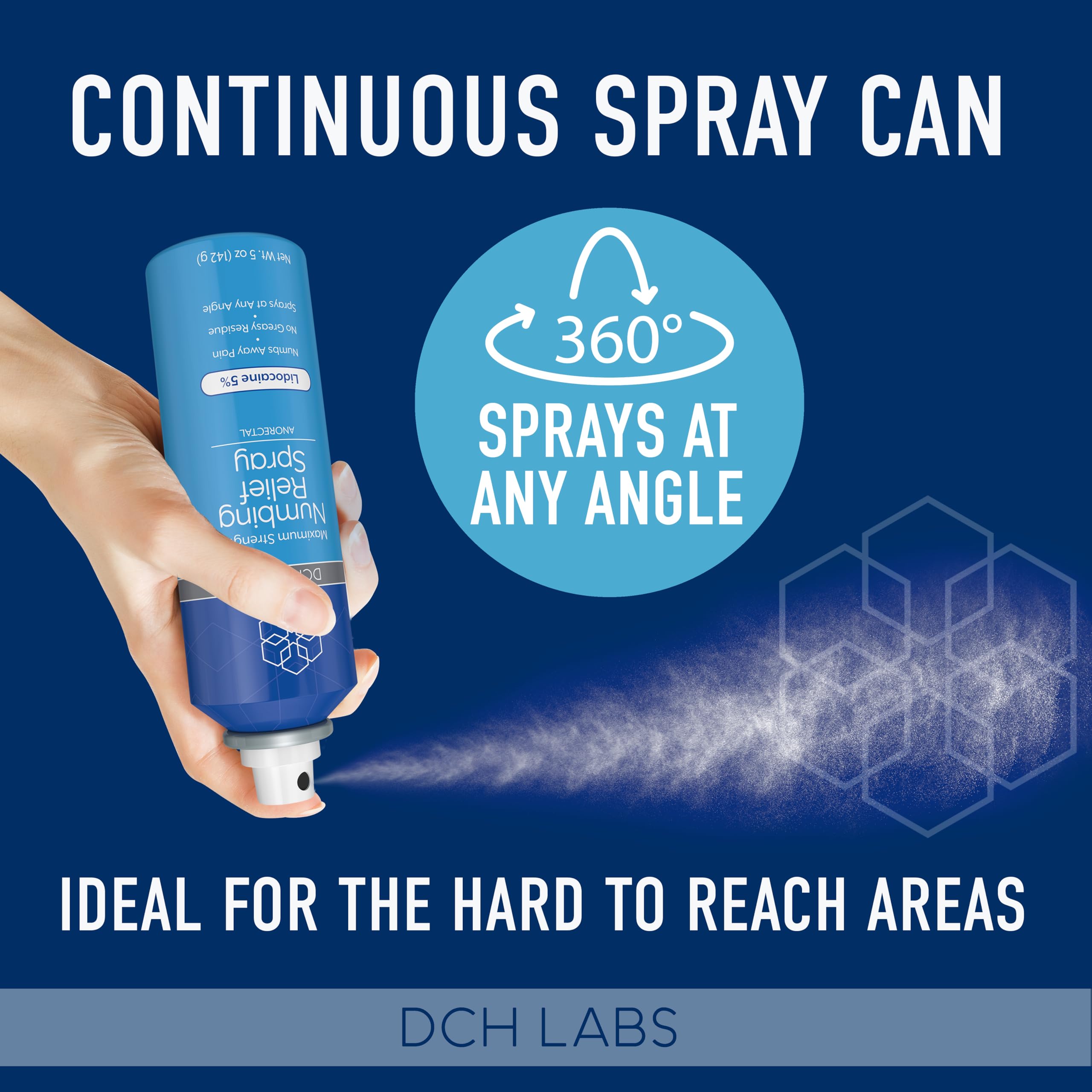 Mua 5% Lidocaine Numbing Spray Maximum Strength Relief, 5 Ounces ...
