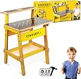 Amazon.com: Stanley Jr. Kids Work Bench – Real Wood Craft Kits for Kids ...