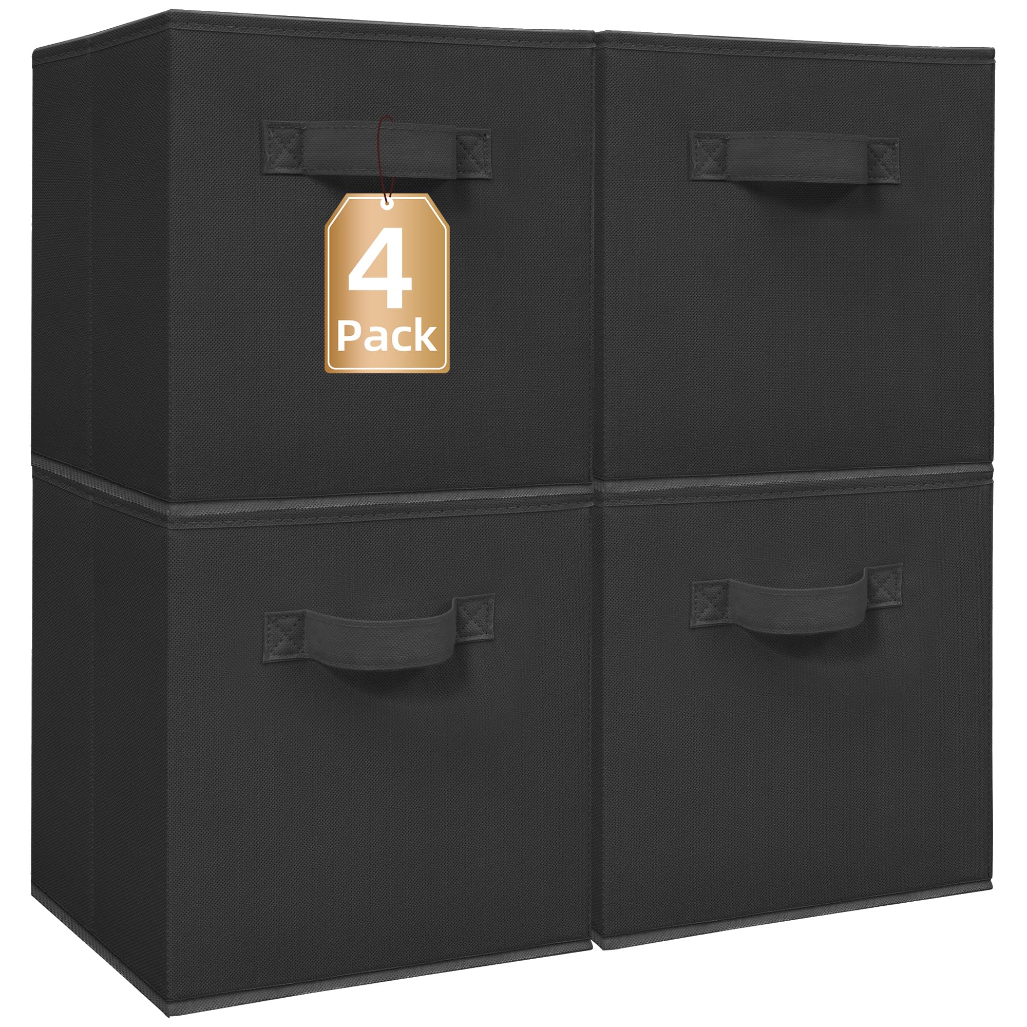 STORAGE MANIAC Storage Cubes, 11 Inch Collapsible Storage Bins with ...