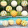 Amazon.com: Jetec 12 Pcs Sunflower Inflatable Beach Balls Summer Pool ...