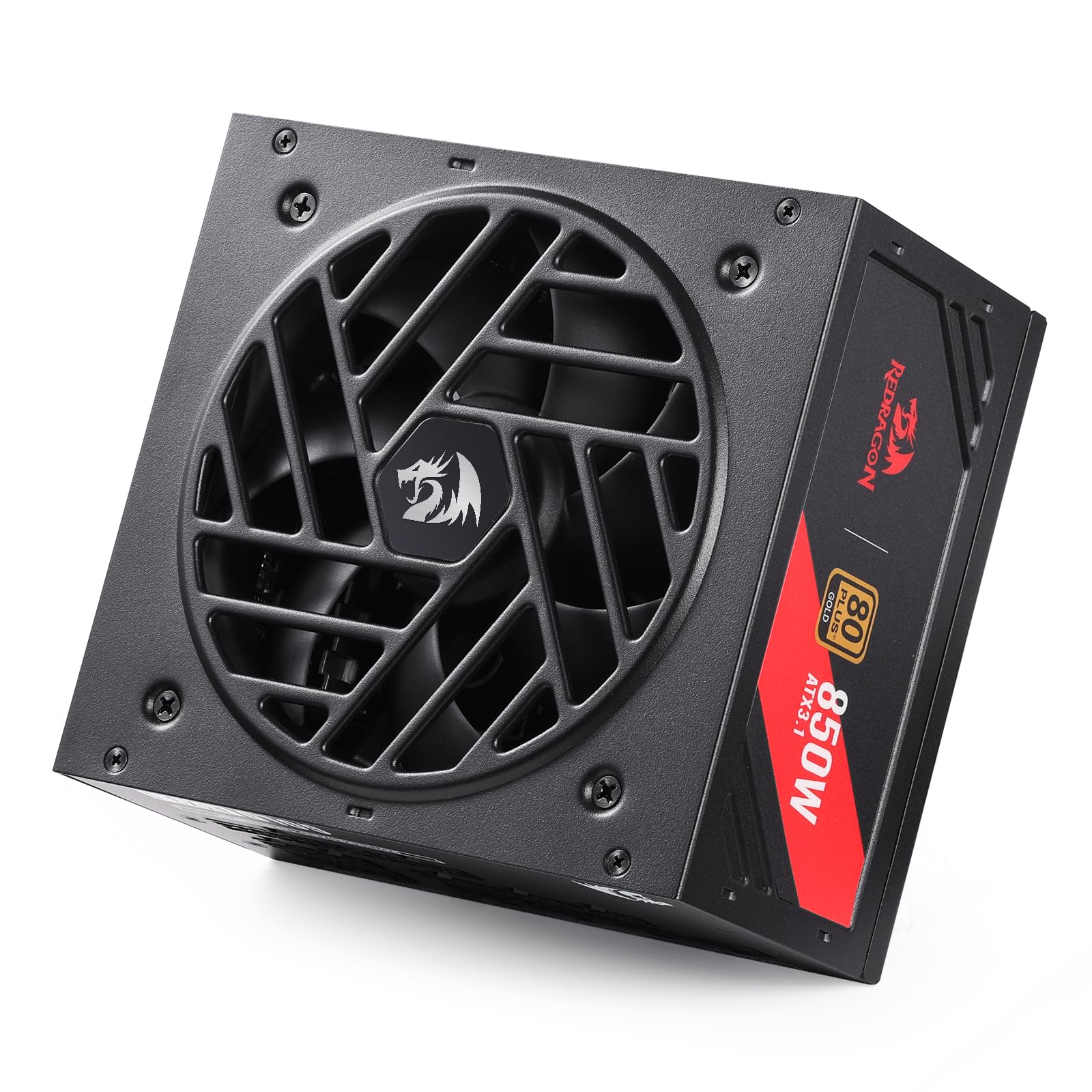 Redragon RGPS-850W PRO 80+ Gold 850 Watt Power Supply w/Upgraded ATX 3. ...