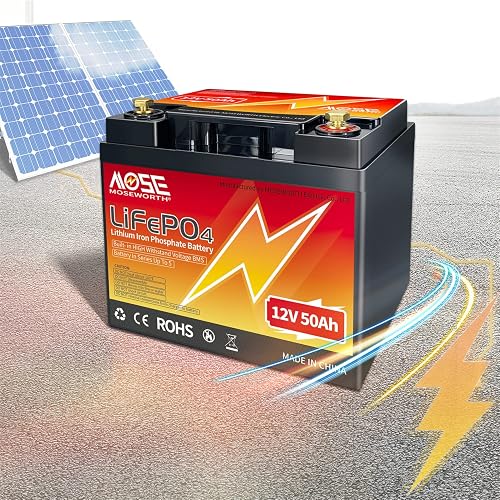 50AH Lifepo4 Battery, 12V Lithium Battery Series/Parallel, 50A BMS Up ...