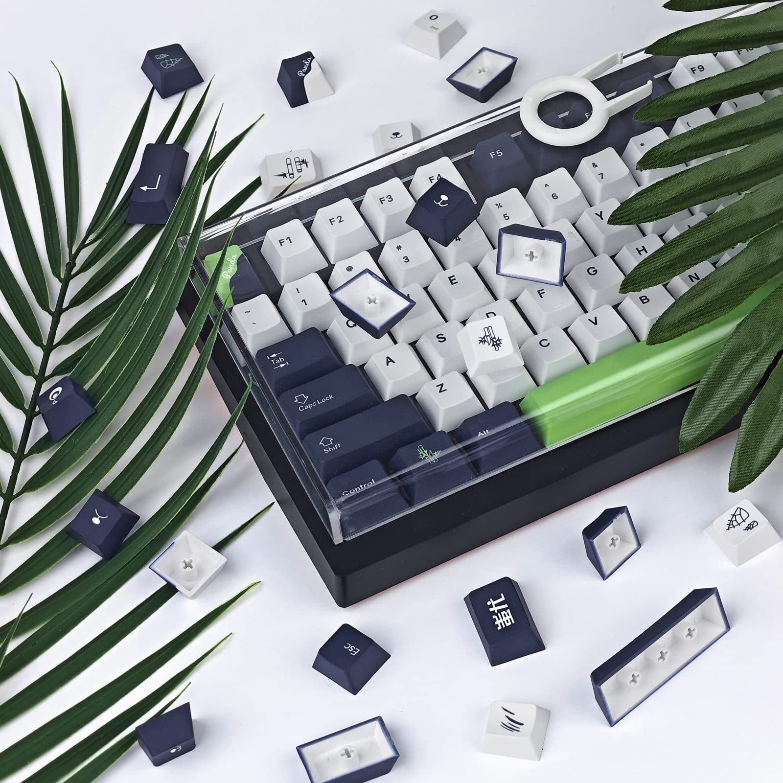 Mua 134 Keys Custom Keycaps Black and White Keycaps, PBT Keycaps Cherry ...