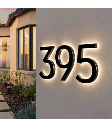 Solar Powered Led House Numbers