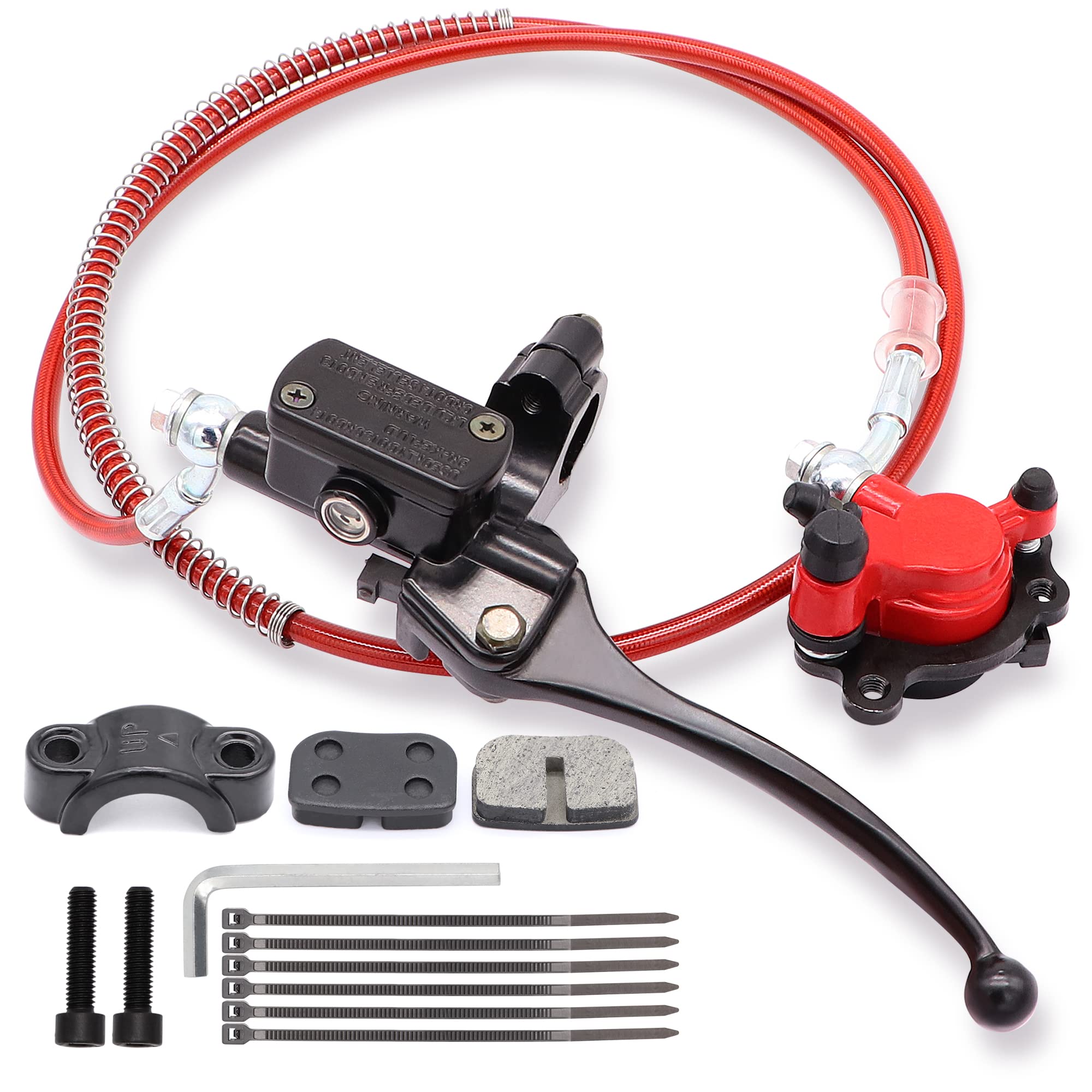 Upgraded mini bike brake kit Hydraulic Brake Assembly the Left Of The 7 ...
