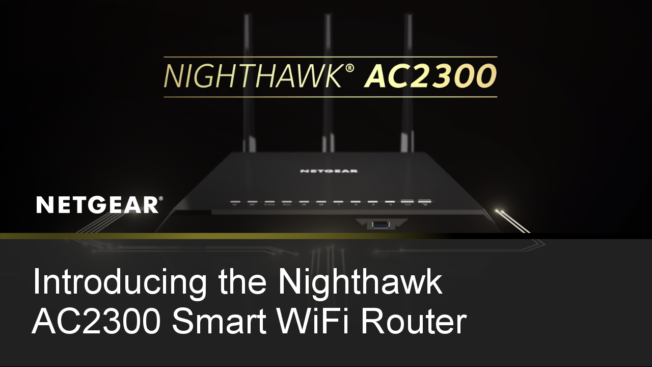 Watch Nighthawk AC2300 Smart WiFi Router | NETGEAR R7000P on Amazon Live