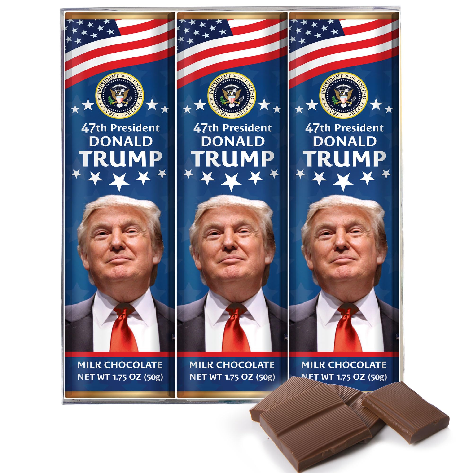 President Trump Milk Chocolate Bar - 47th Presidential Collection ...