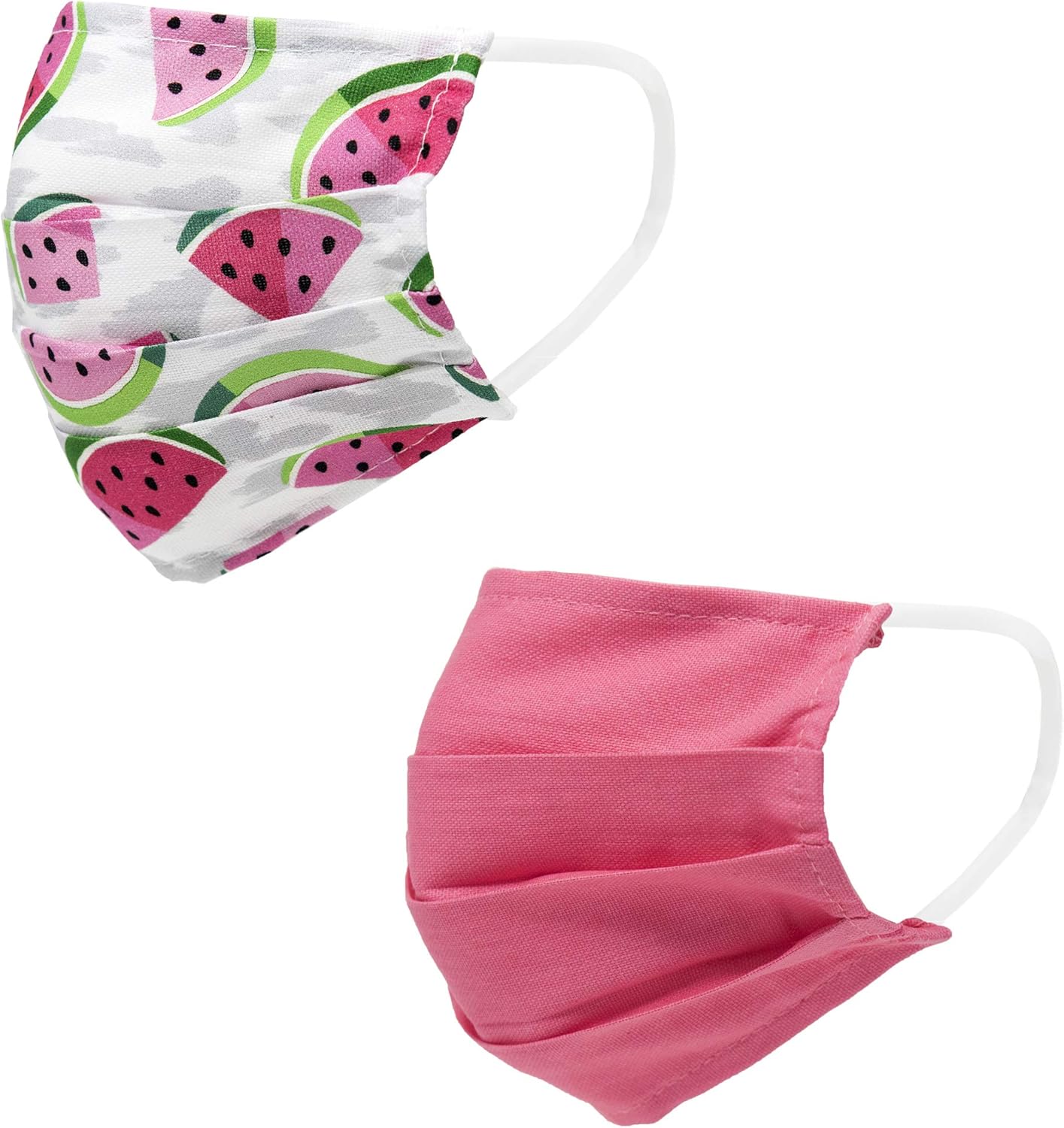 Mudd, 2-Pack Reusable Lightweight Cotton Face Masks for Kids, One Print ...