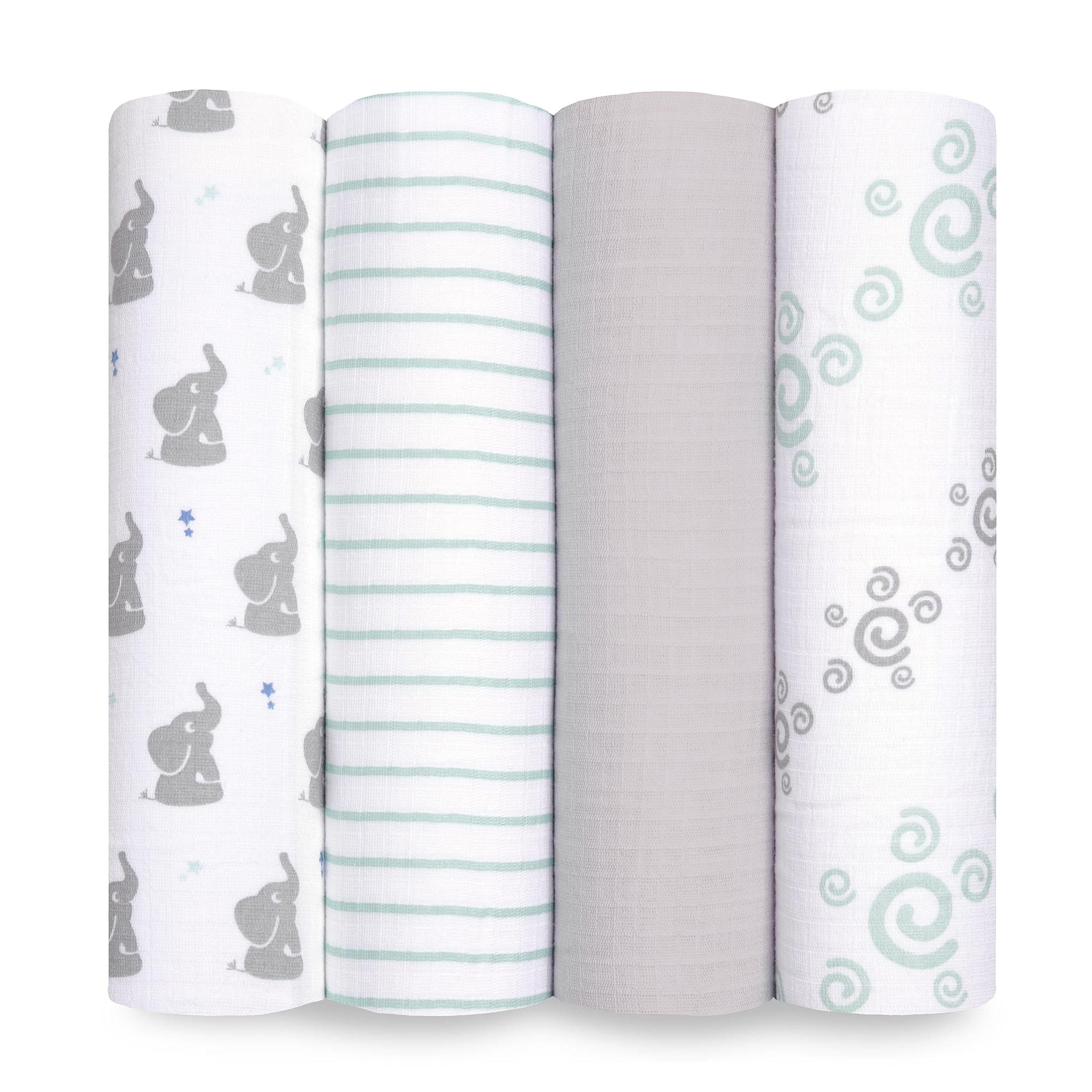 aden + anais Essentials Muslin Swaddle Blankets for Baby Girls and Boys ...
