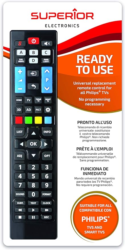 Telecomando universale per tutti i televisori PHILIPS pronto all'uso ...