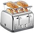 Amazon.com: Toaster 4 Slice, Extra Wide Slots, Stainless Steel with ...