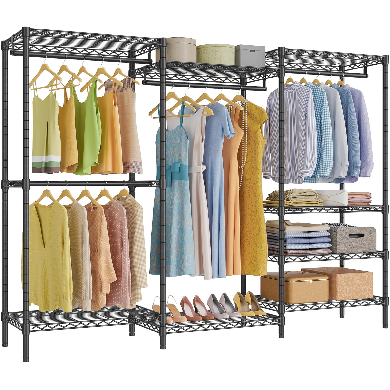 VIPEK V5 Plus Large Portable Closet Rack Freestanding Wardrobe Closet ...