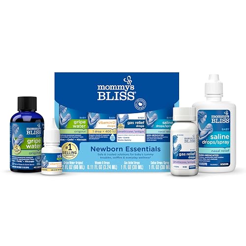 Mommy's Bliss 4-Piece Newborn and Baby Essentials Kit - With Gripe ...