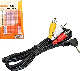Amazon.com: HQRP AV Audio Video Cable/Cord for Micca Slim/Slim-HD/MPLAY ...