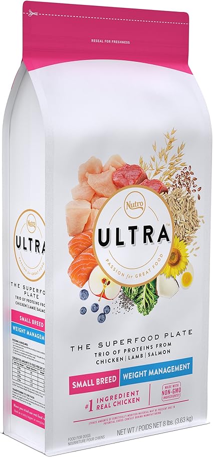 Nutro Ultra Small Breed Adult Weight Management Dry Dog Food With A Trio Of Proteins From ...