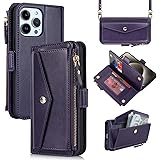 Amazon.com: DEYHU for iPhone 15 pro max Wallet case with Zipper Card Holders for Women,iPhone 15 ...