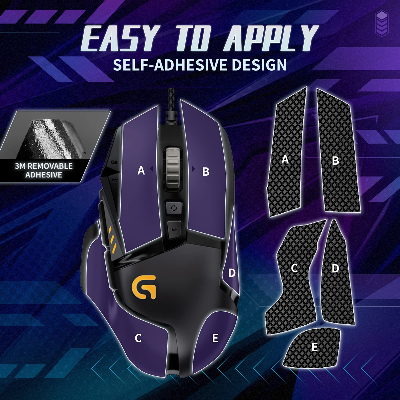 Mua TALONGAMES Mouse Anti Slip Grip Tape Compatible with Logitech G502 ...