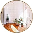 Amazon.com: 42 Inch Round Mirror, Large Gold Mirror Wall Mirror with ...