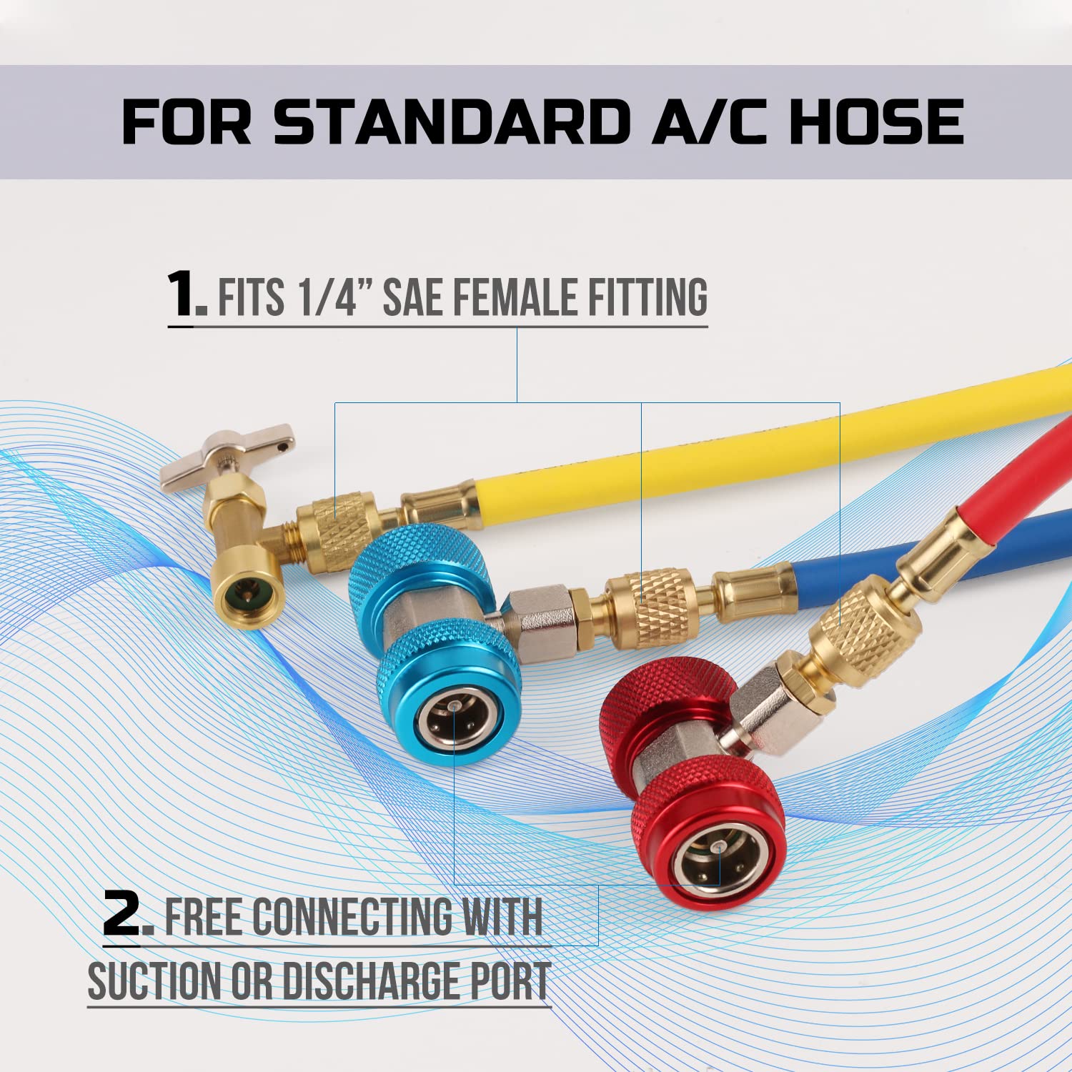 Mua Lichamp A/C R134A Adapters with Puncture 134A Can Tap, AC 134 Quick ...