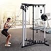 Merax Cable Crossover Machine with LAT Pulldown and Low Row, Crossover ...