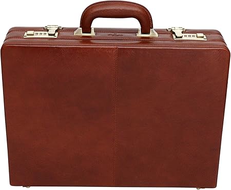 Aktenkoffer/Attachékoffer aus Rindsleder - Braun: Amazon.de: Koffer ...