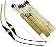 Amazon.com: Adventure Awaits! - 2-Pack Handmade Wooden Bow and Arrow ...