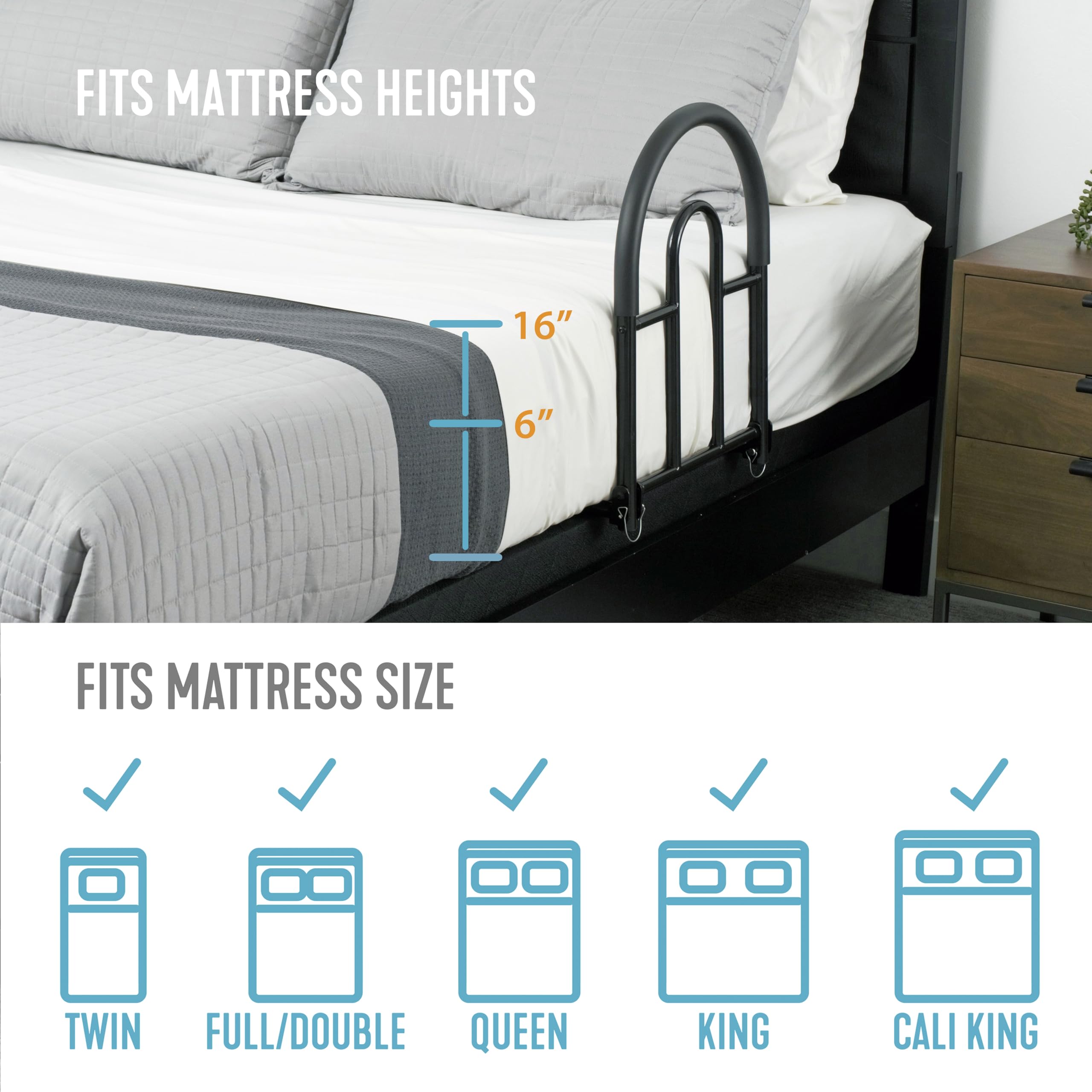 Mua Stander Bed Rail Advantage Traveler, Bariatric Folding Bed Grab Bar ...