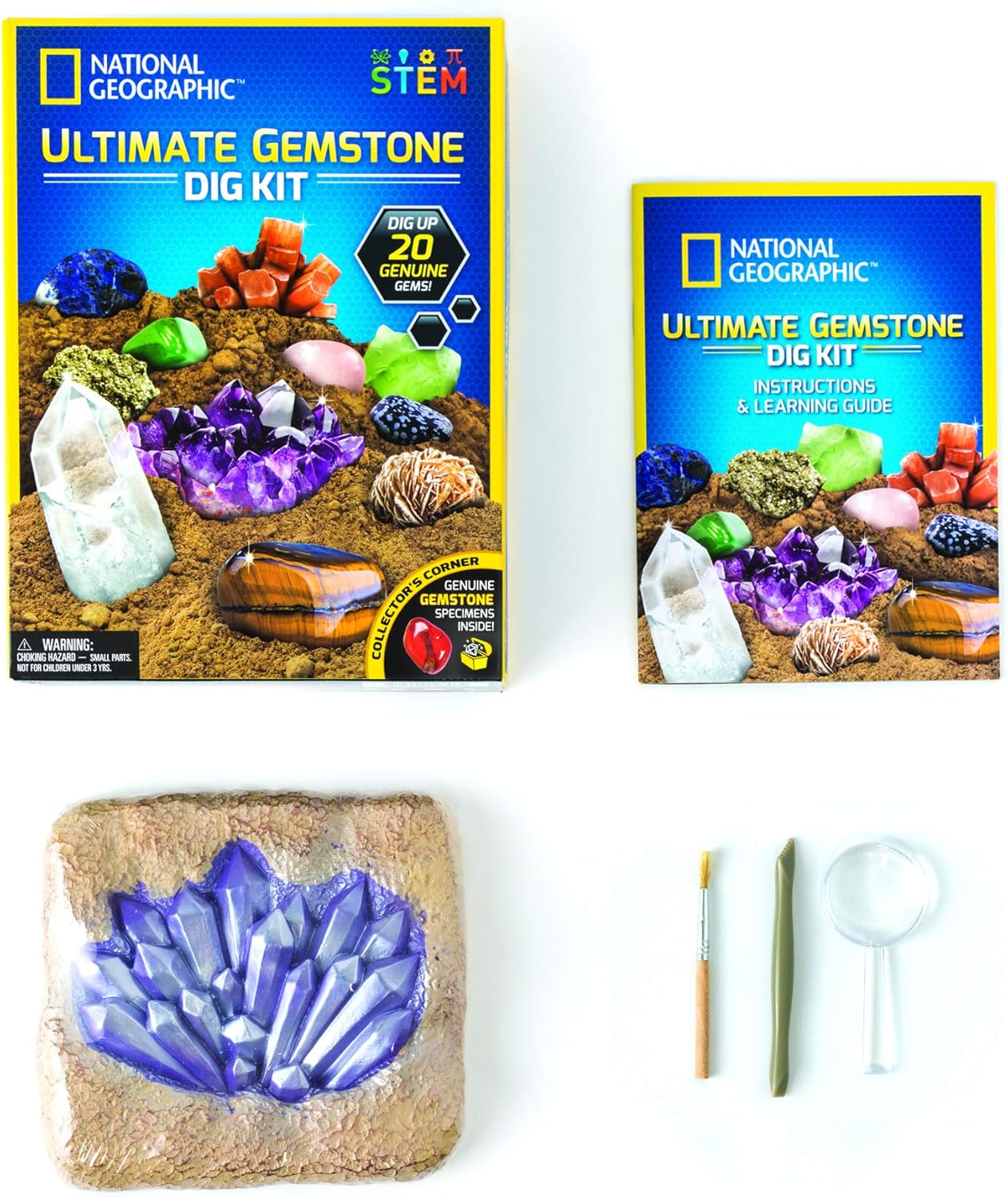 National Geographic JM80206 Ultimate Gemstone Dig Kit, Multi Color ...