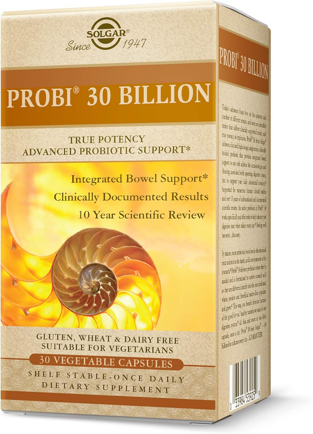 Solgar Probi 30 Billion Probiotic, 30 Capsules: Buy Online at Best ...