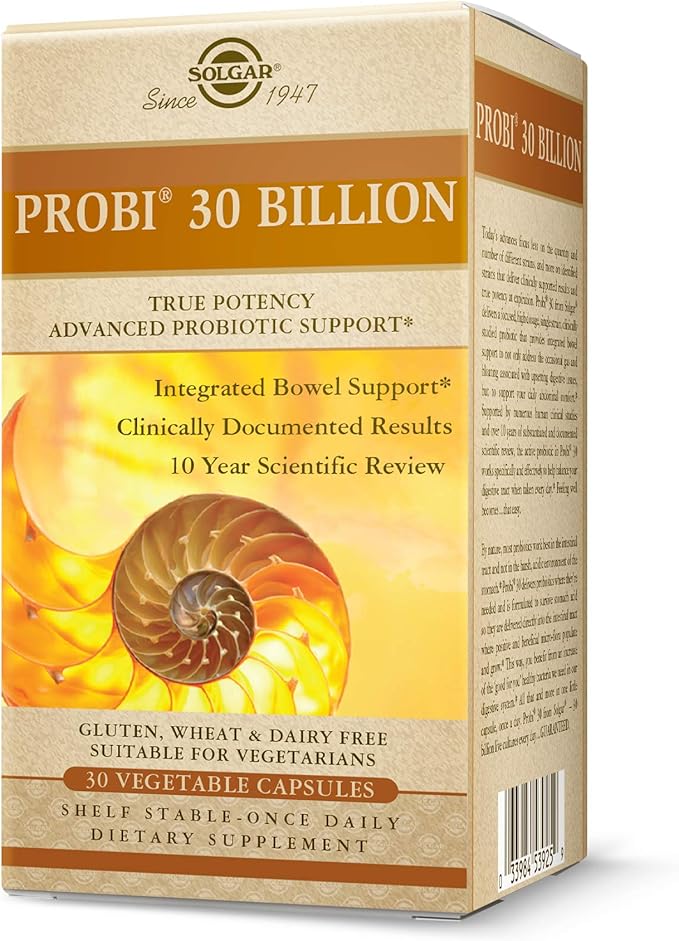 Solgar Probi 30 Billion Probiotic, 30 Capsules: Buy Online at Best ...