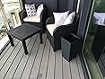 Allibert by Keter Atlanta 2 Seater Rattan Balcony Bistro Set Outdoor ...