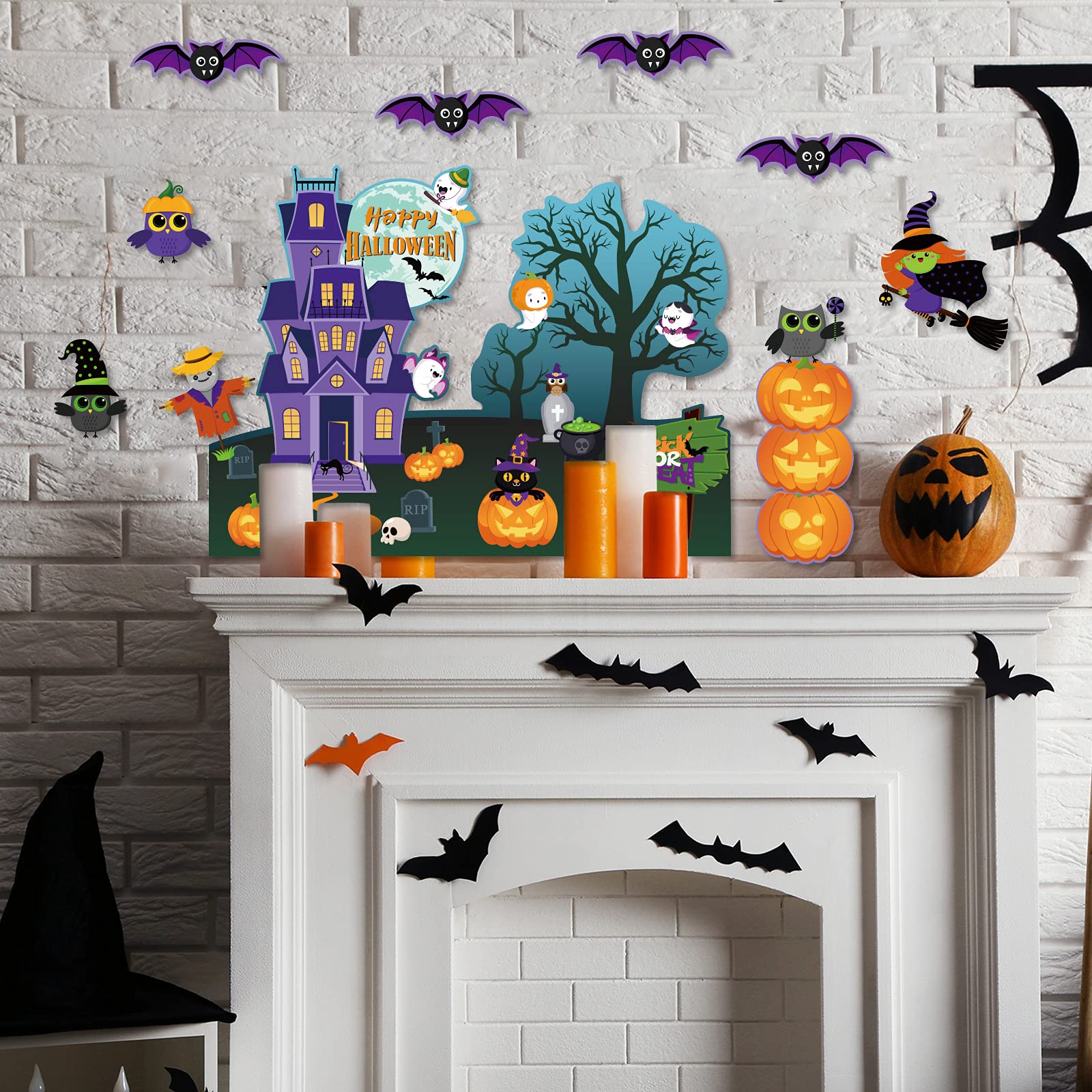 Mua Halloween Bulletin Board Decorations Halloween Classroom Cutouts ...