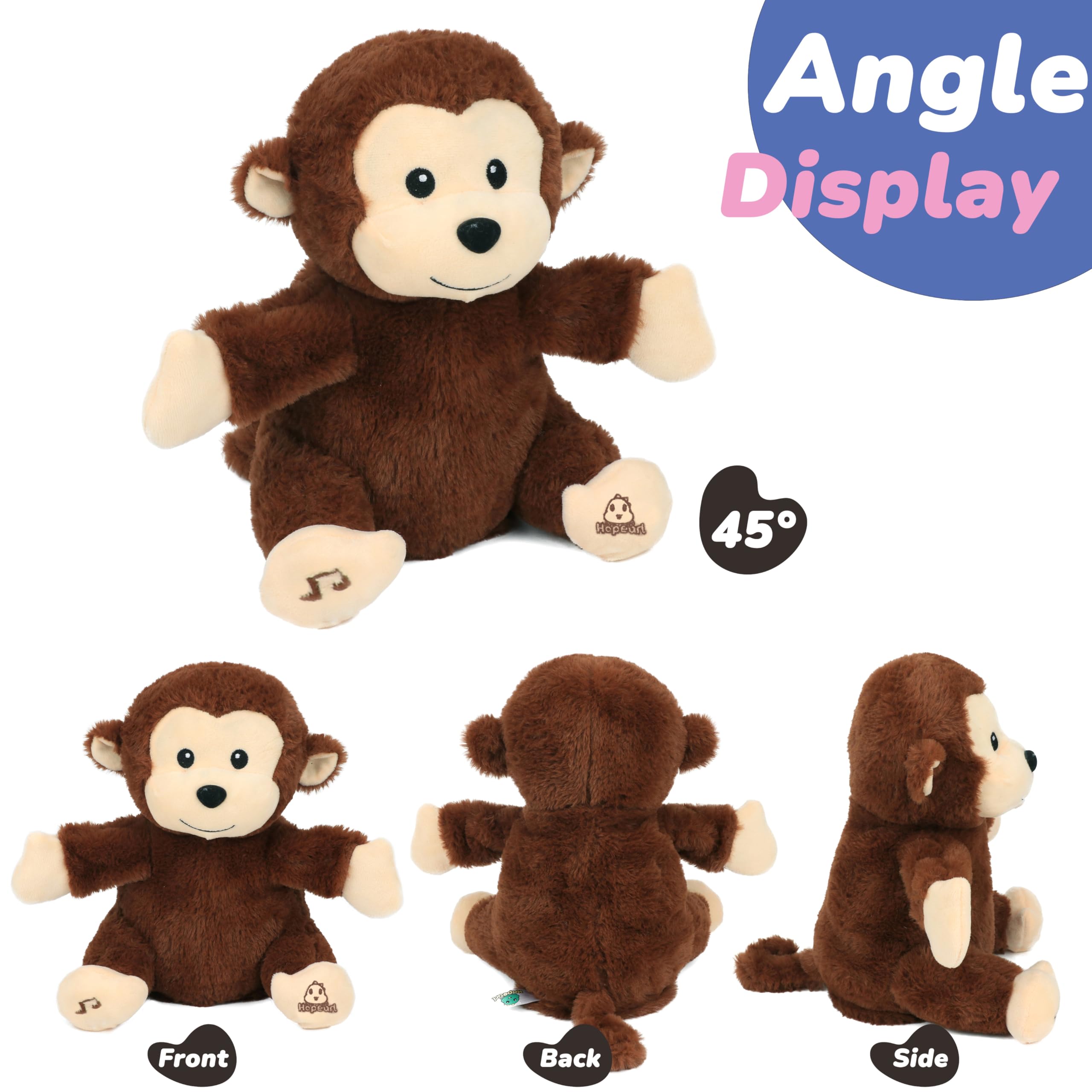 Mua Hopearl Clapping Monkey Interactive Musical Stuffed Animal Singing ...