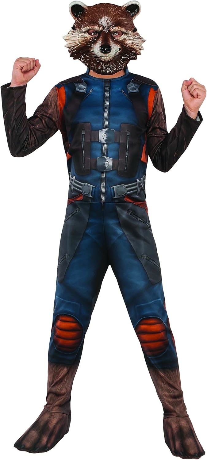 Marvel – i-630777s – Disfraz clásico Rocket con couvre-Bottes/máscara ...