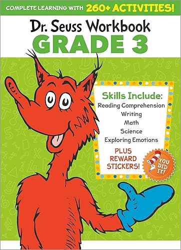 Dr. Seuss Workbook: Grade 3: 260+ Fun Activities with Stickers and More ...