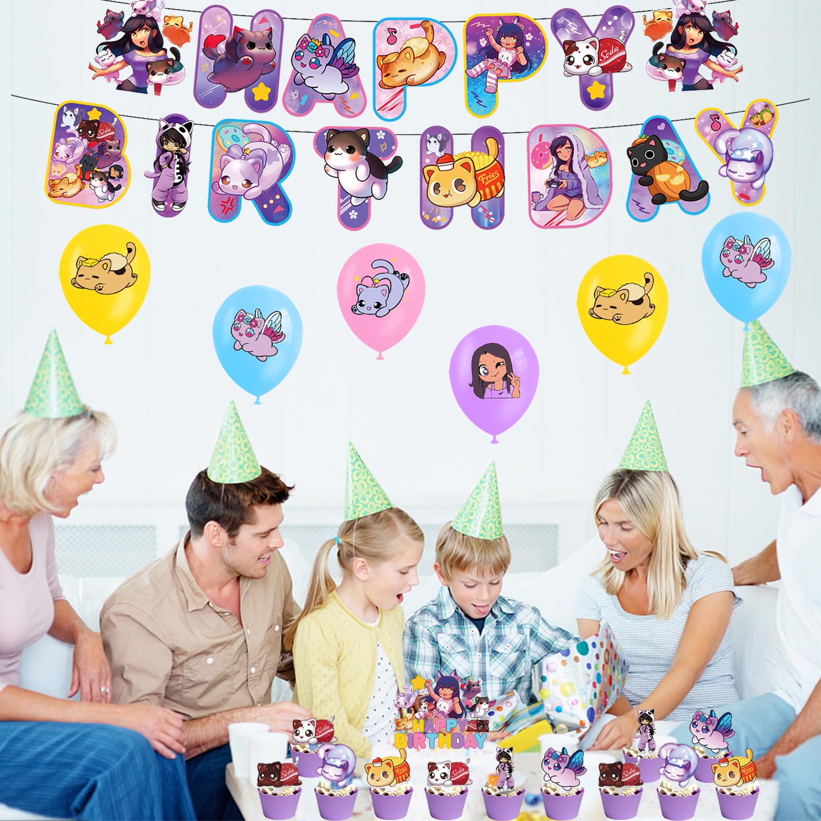 Mua Aphmau Cat Decoration Birthday Aphmau Cat Children's Birthday ...