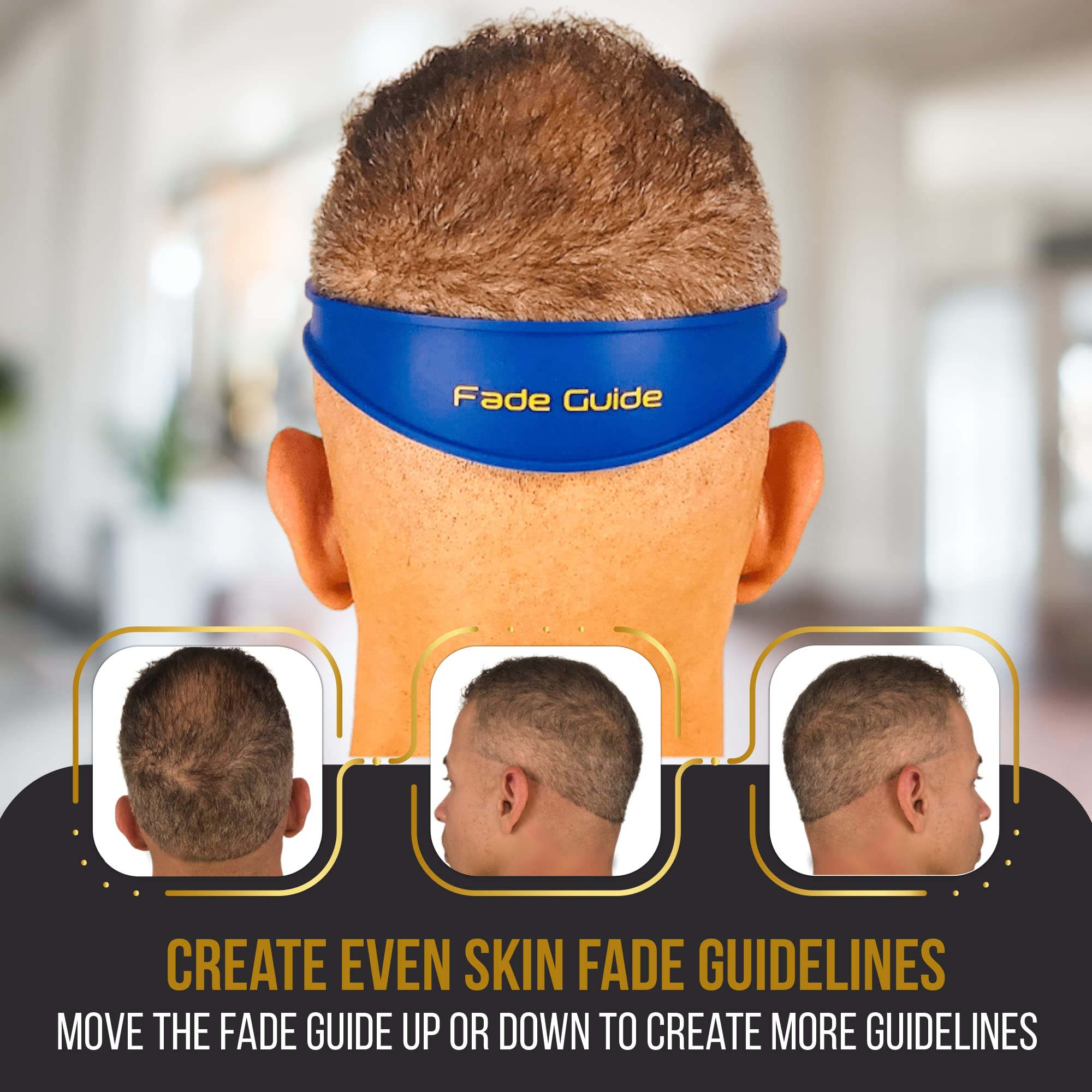 Mua Fade Guide and Neckline Shaving Template | Curved Silicone Band ...
