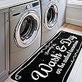 Amazon.com: EYECY Laundry Room Rug Runner 20"x49" Non Slip TPR-Backed ...