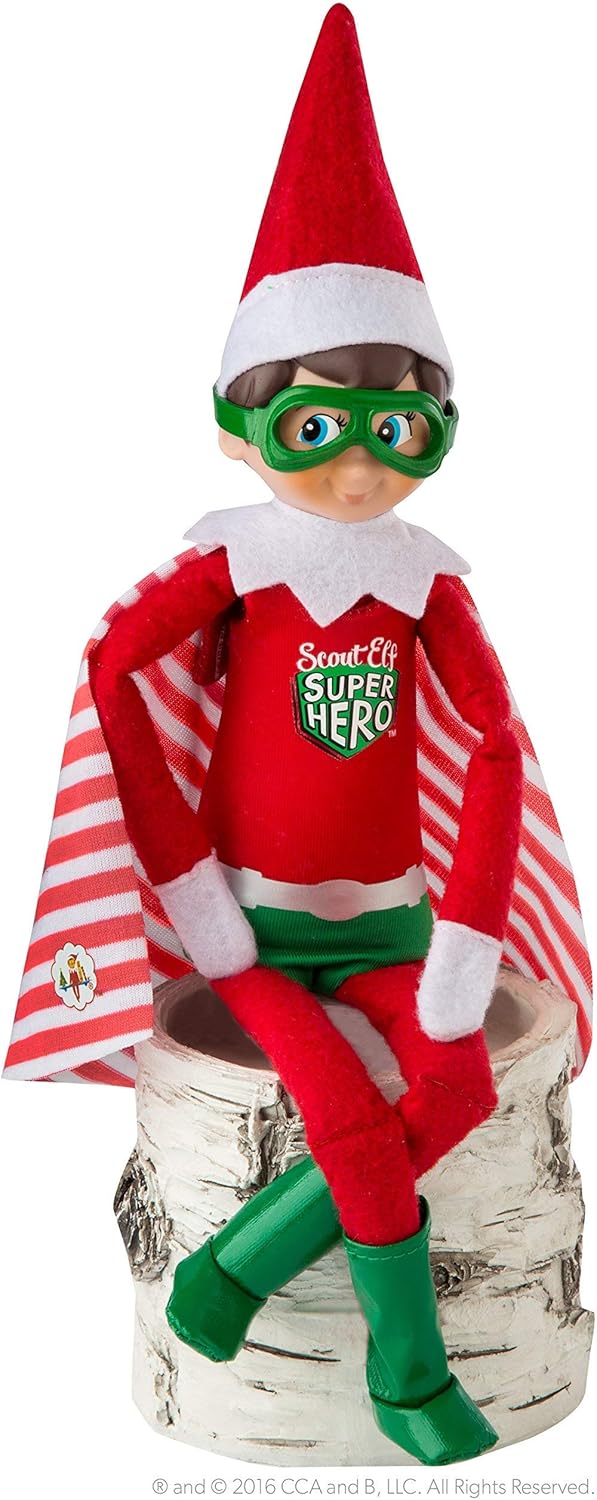Amazon.com: Elf on The Shelf Claus Couture Scout Elf Super Hero Winter ...