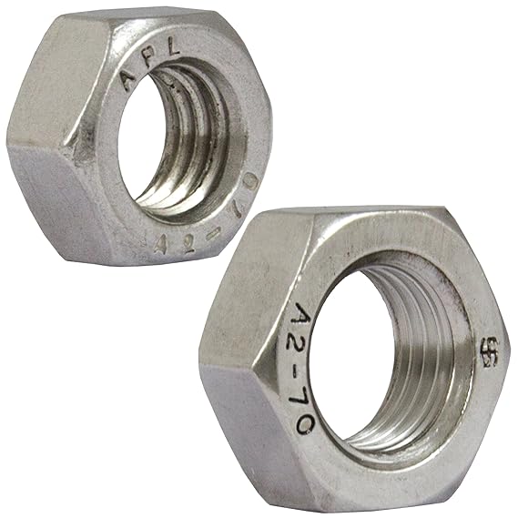 OPIOL QUALITY | Sechskantmuttern M22 DIN 934 Edelstahl A2 (2 Stück) Edelstahl A2 V2A | Sechskant ...